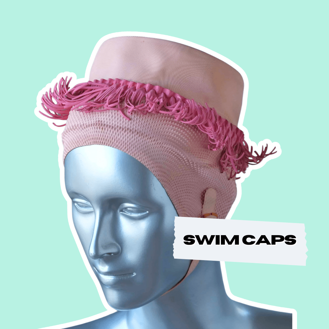 Shop Online Vintage 60s & 70s Swim Caps – Retro Floral, Textured ...